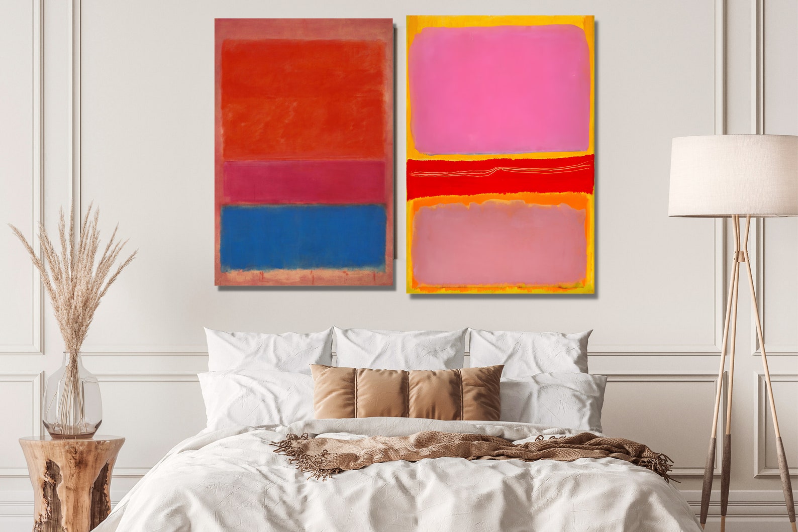 Mark Rothko Royal Red and Blue Abstract Canvas Art Print - Etsy