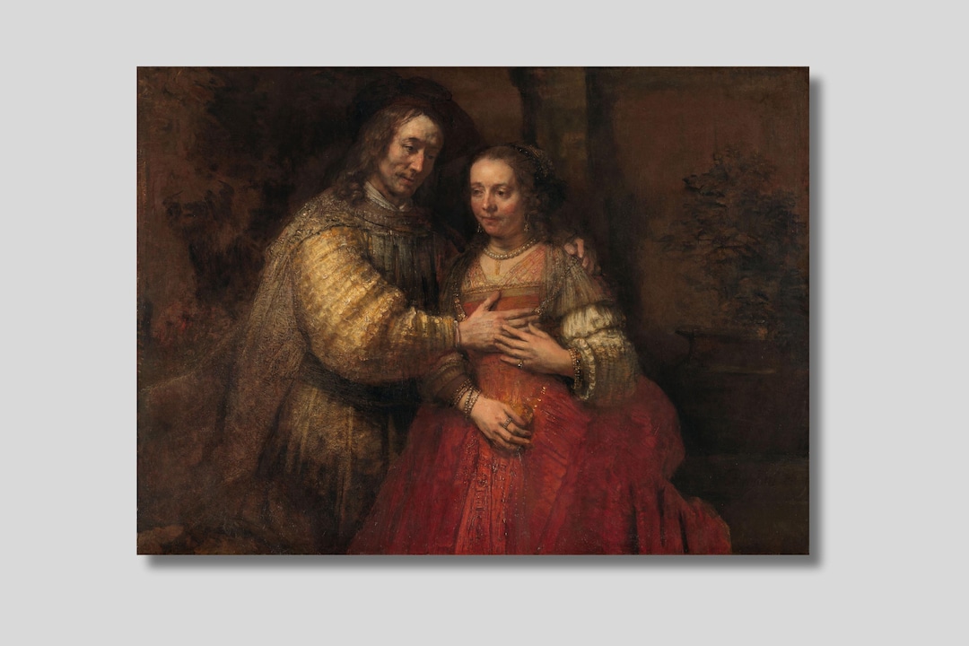 Rembrandt Van Rijn the Jewish Bride Canvas Wall Art, Fine Art Print ...