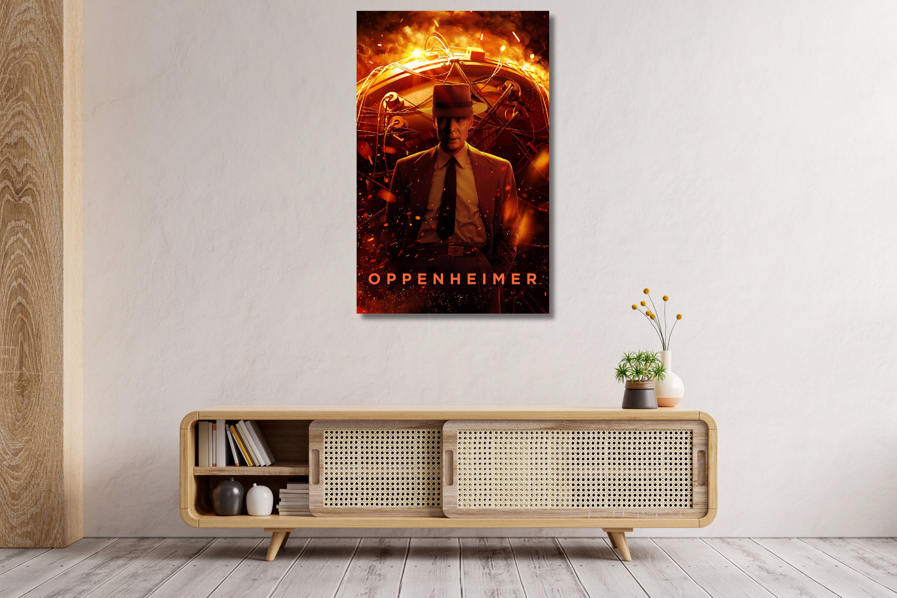 Oppenheimer Art, Christopher Nolan's 'Oppenheimer' Film Poster Designed ...