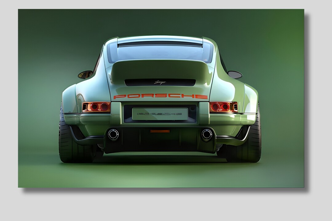Porsche 911 Wall Art Green Porsche 911 Poster Print Porsche - Etsy