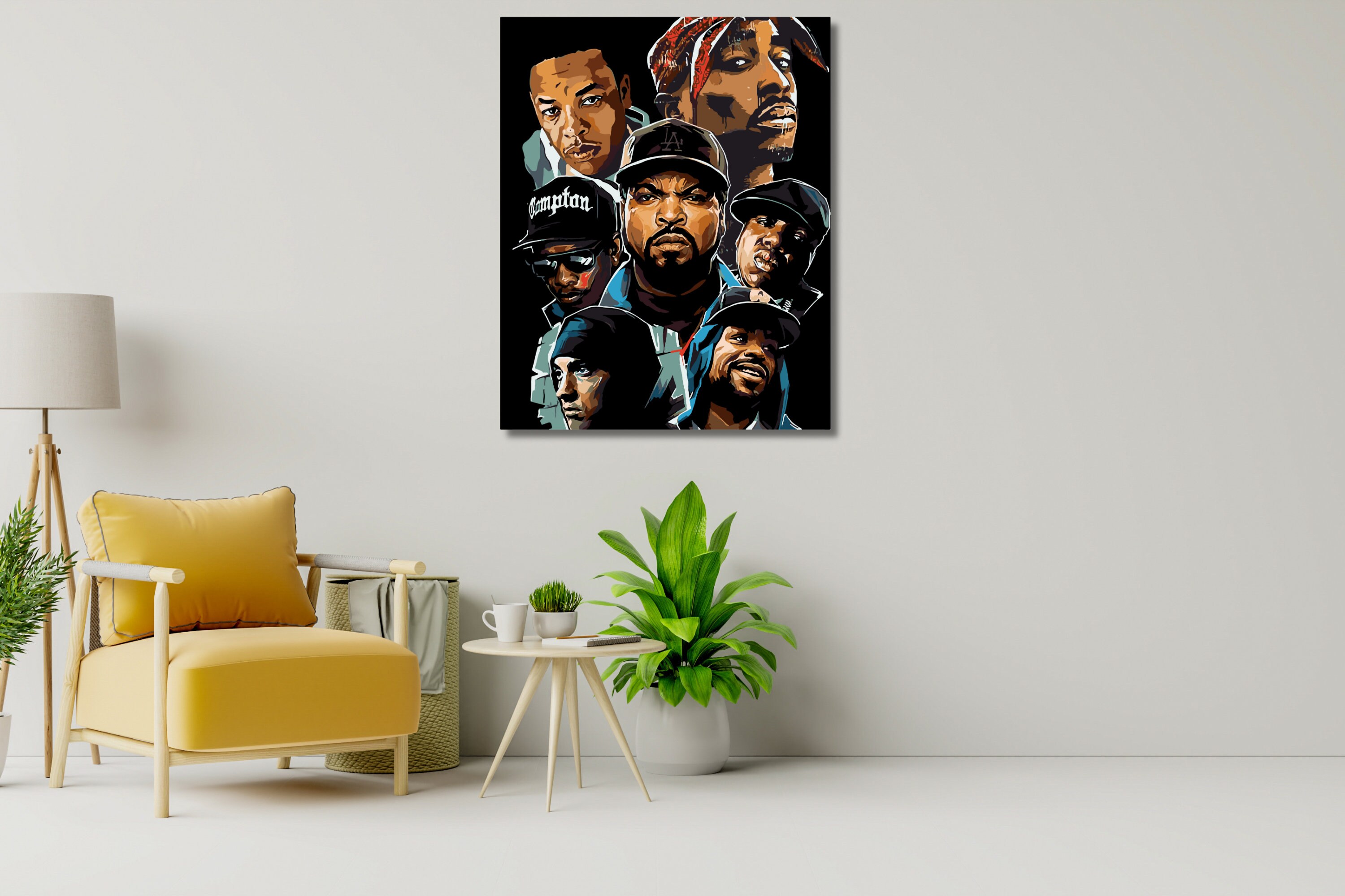 Rap Legends Poster Print, Hip Hop Rap Legends Canvas, American Rappers ...