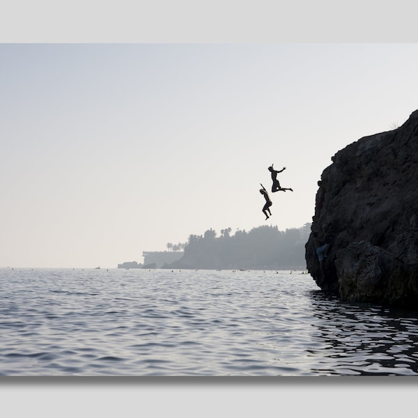 Diving Girl Wall Art - Etsy