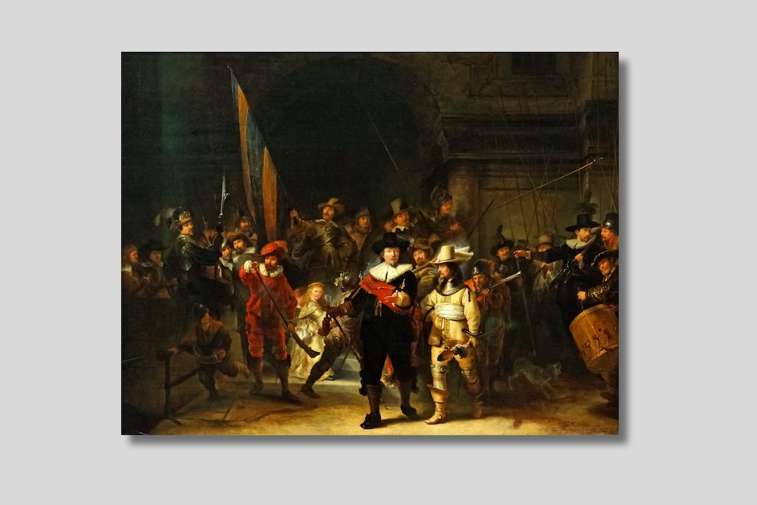Rembrandt's the Night Watch Canvas Art Print: Vintage Reproduction - Etsy