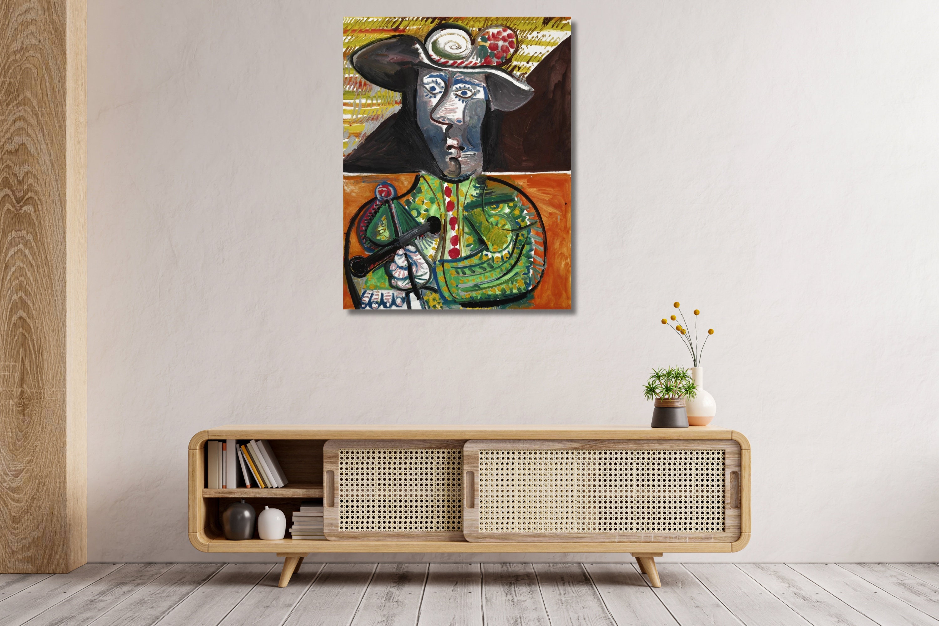 Set of 3 Pablo Picasso Canvas Wall Art, Pablo Picasso Portrait Artworks ...