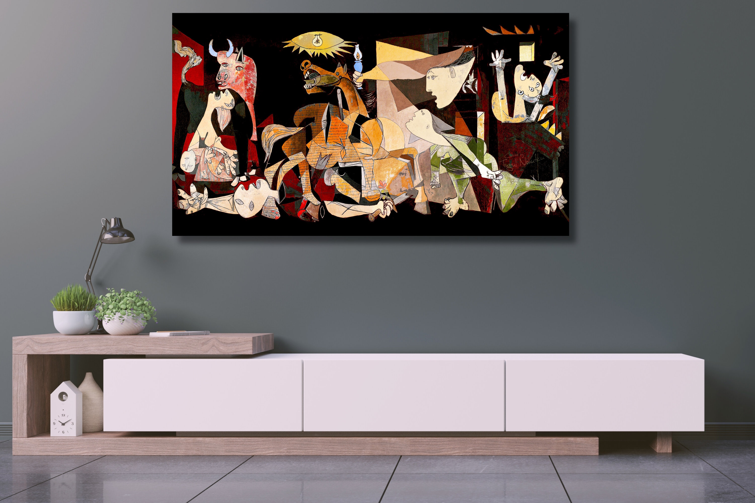 Guernica Canvas, Pablo Picasso Guernica Painting Print,guernica Wall ...