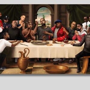 Last Supper Best Rappers of the History Canvas Wall Art, Hip-hop Canvas ...