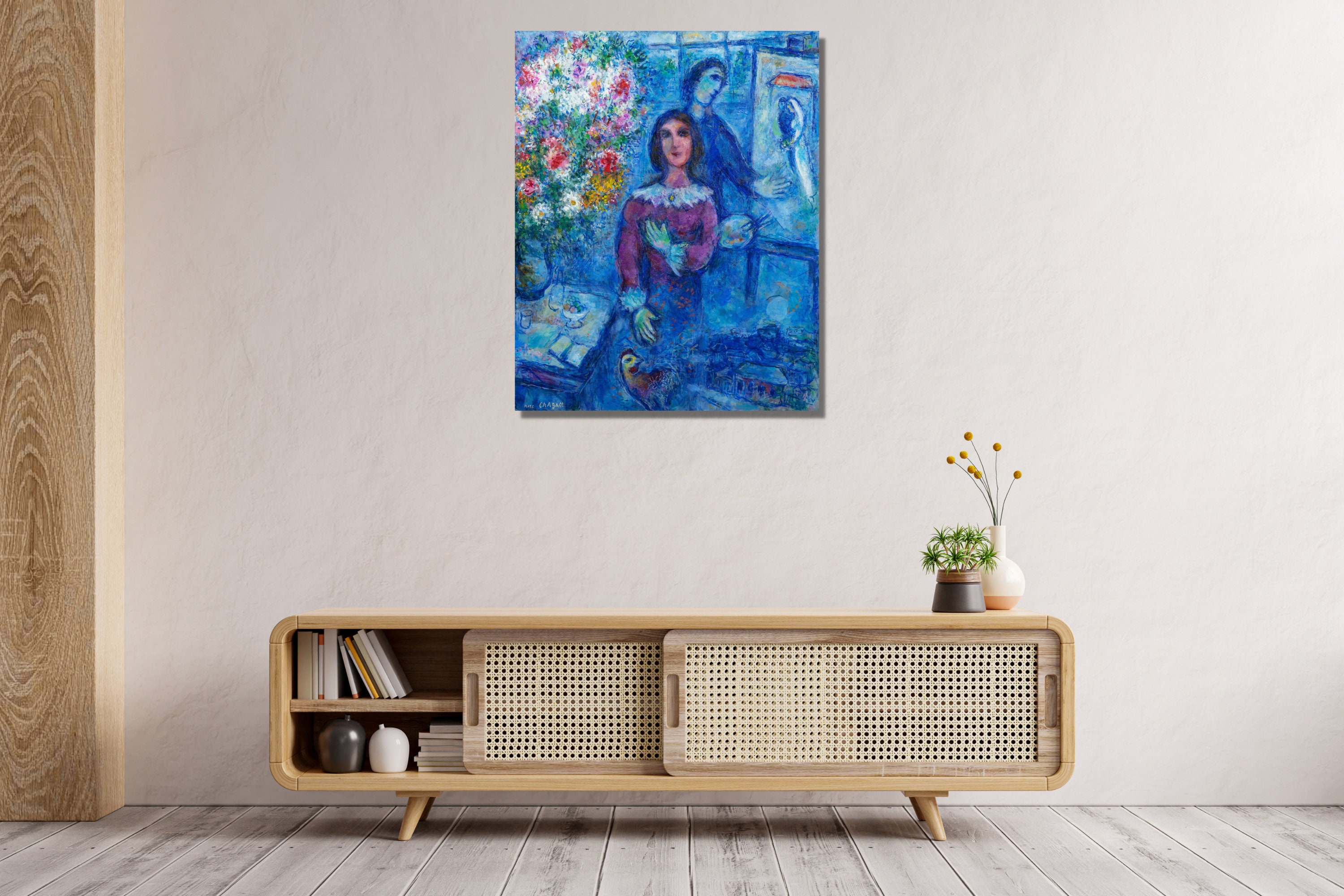 Marc Chagall Le Modèle Art Print,marc Chagall Canvas Wall Art,chagall ...