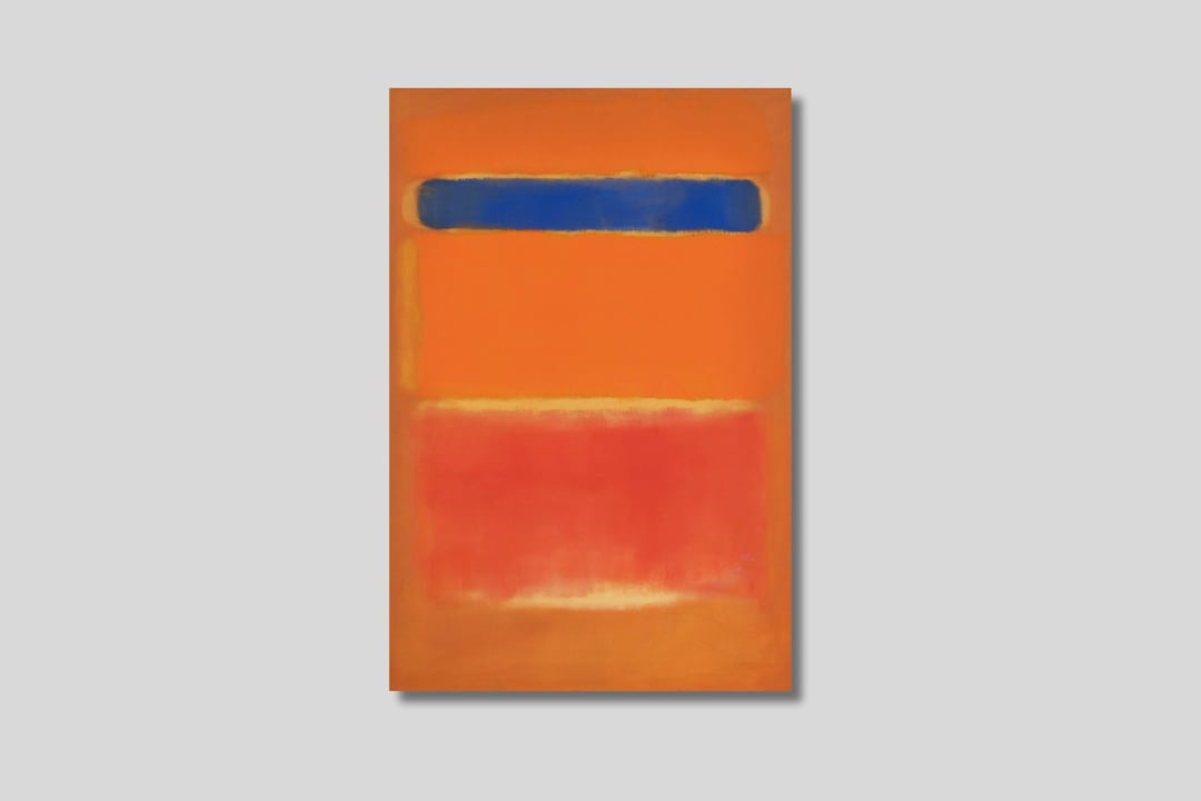 Mark Rothko Blue Over Red Canvas Print: Abstract Art - Etsy