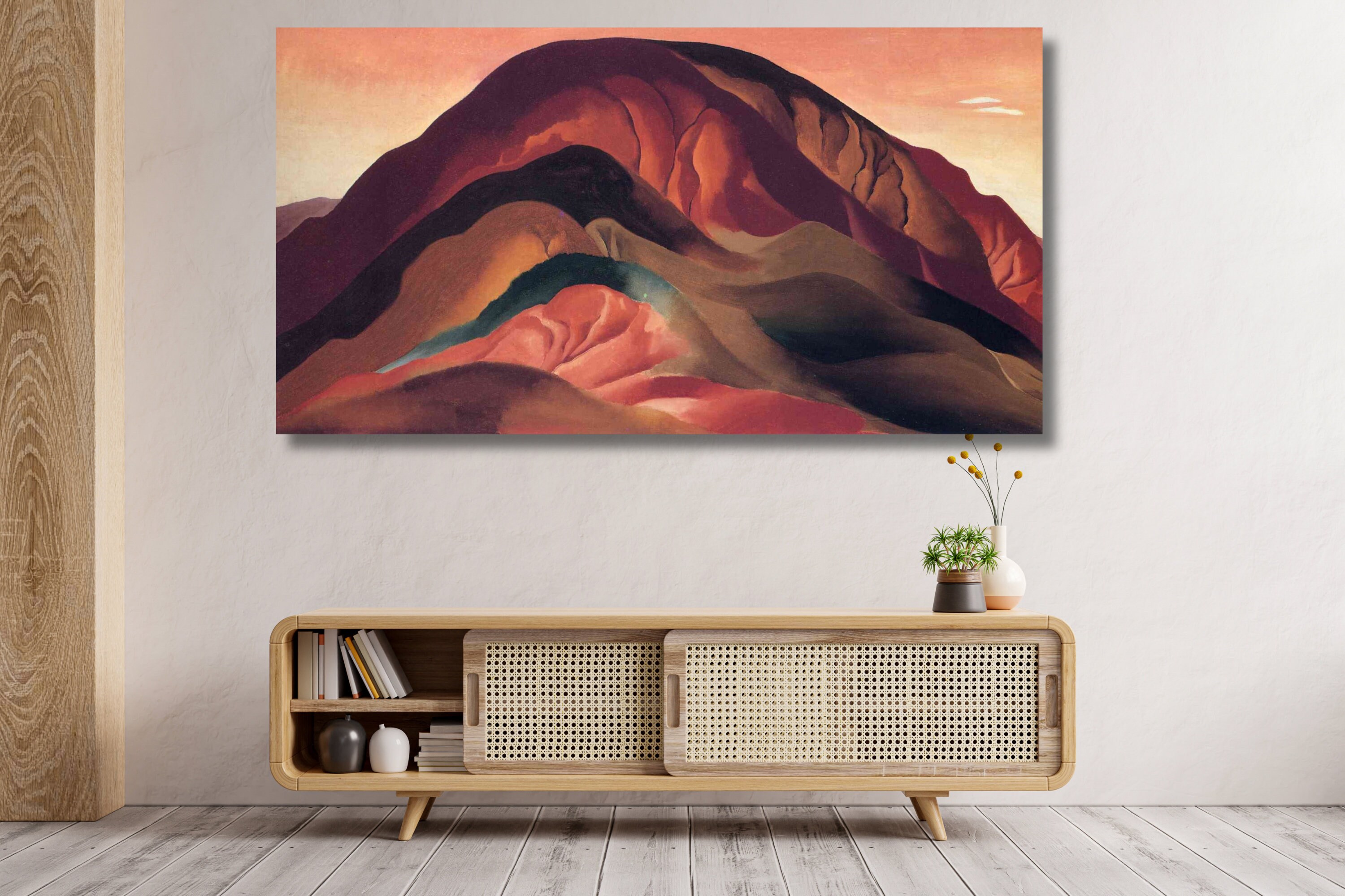 Georgia O'keeffe's Rust Red Hills: Captivating - Etsy