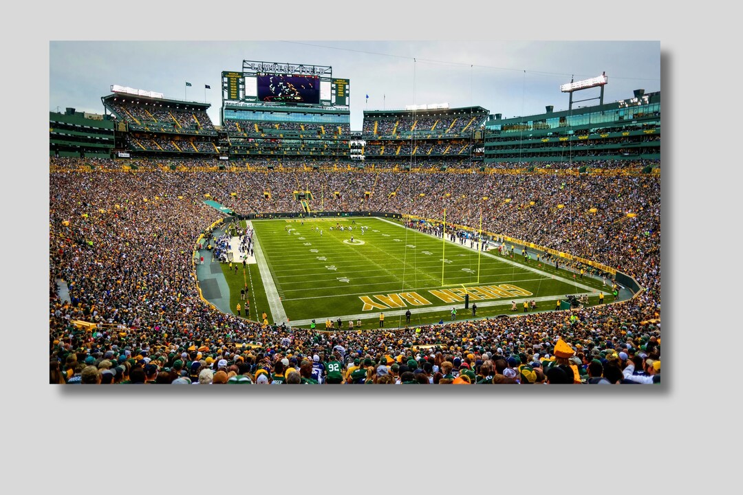 Green Bay Packers Canvas, Lambeau Field Canvas Wall Art, Detroit Lions ...