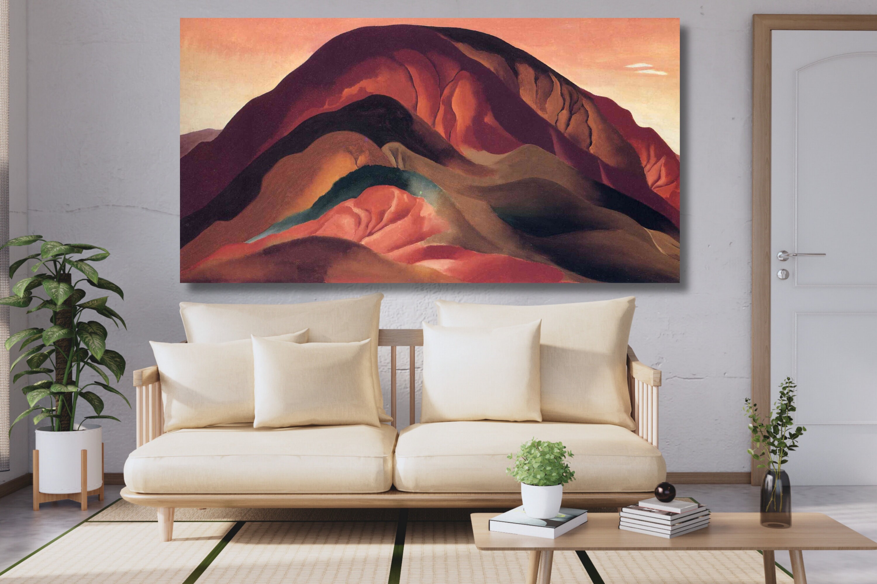 Georgia O'keeffe Rust Red Hills Canvas Art Print: Landscape ...