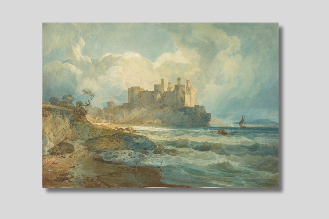 Joseph Mallord William Turner Conway Castle Canvas Wall Art, Conwy ...