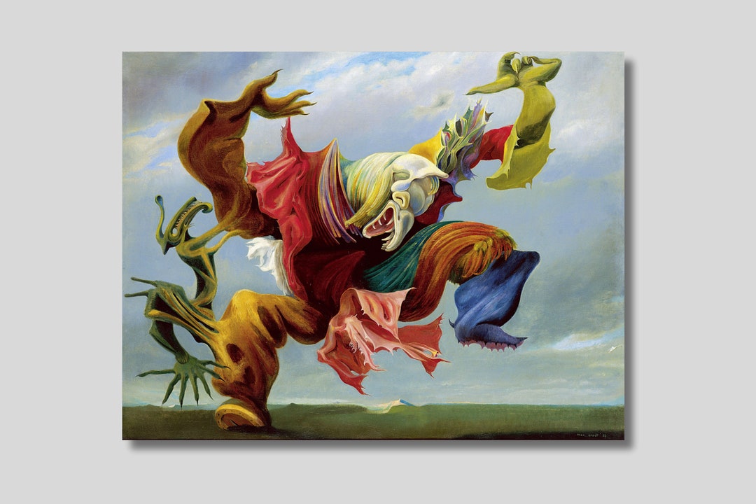 Max Ernst the Fireside Angel Canvas Wall Art, Max Ernst the Angel of ...