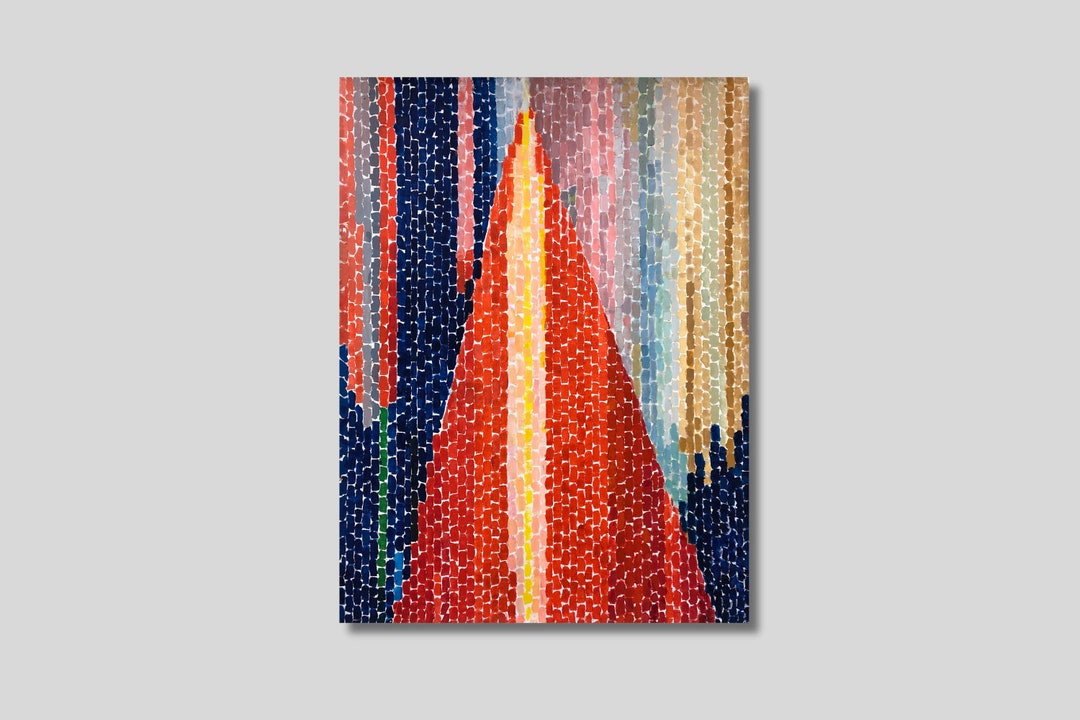 Alma Thomas 'blast Off' Canvas Art Print: Colorful Abstract Exhibition ...
