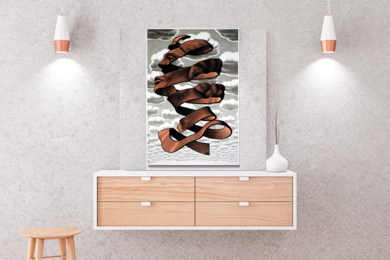 Rind by Maurits Cornelis Escher Canvas, Maurits Cornelis Escher Canvas ...