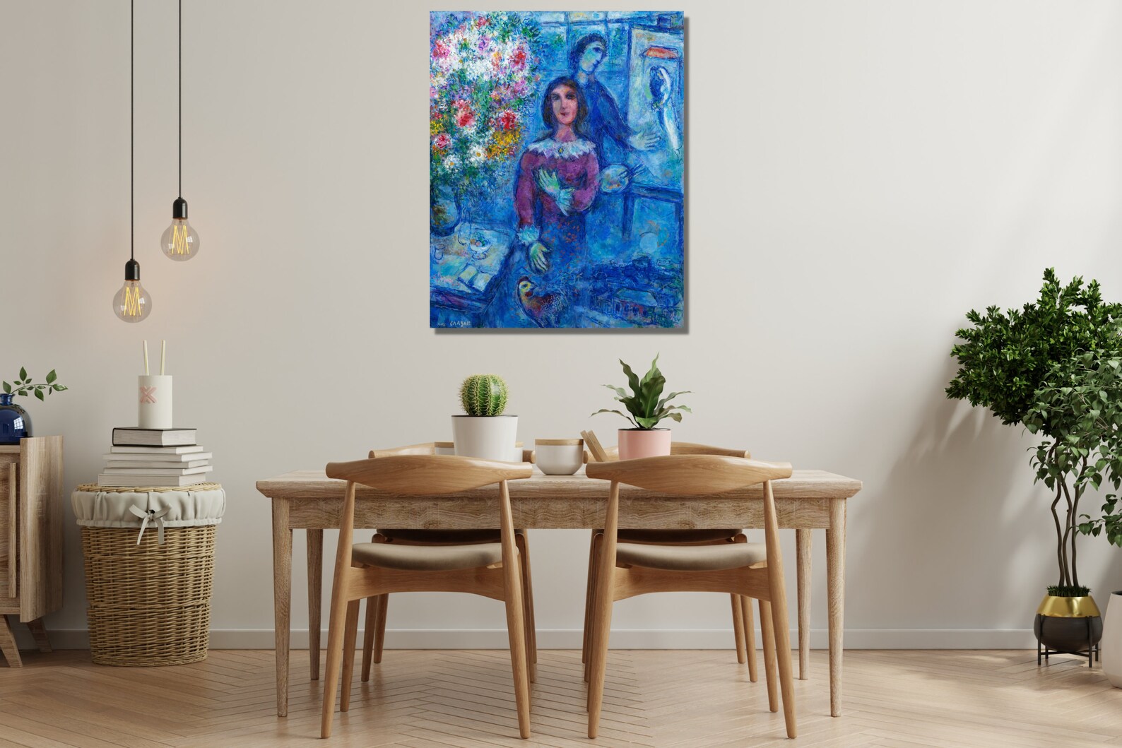 Marc Chagall Le Modèle Art Print,marc Chagall Canvas Wall Art,chagall ...