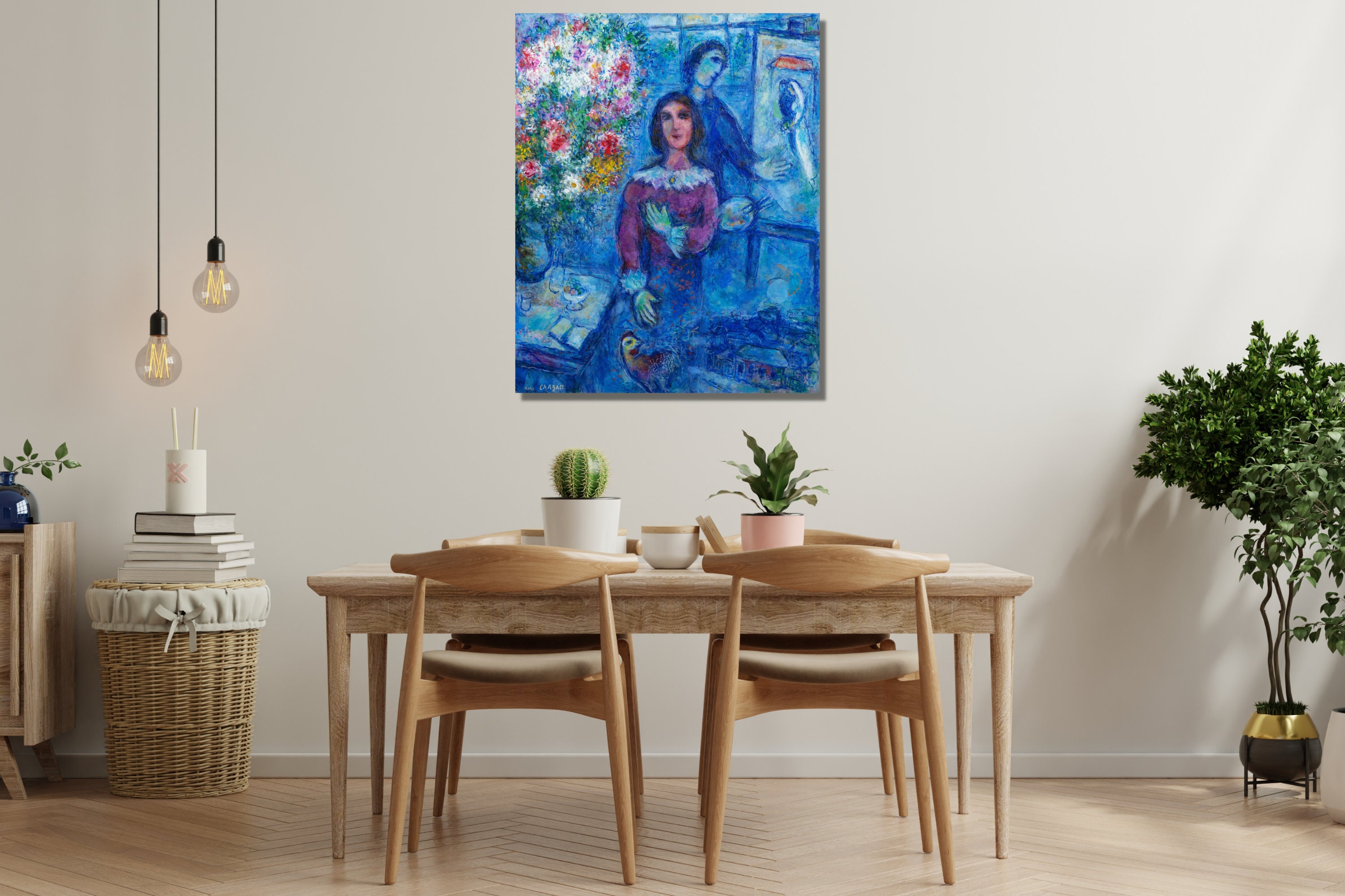 Marc Chagall Le Modèle Art Print,marc Chagall Canvas Wall Art,chagall ...