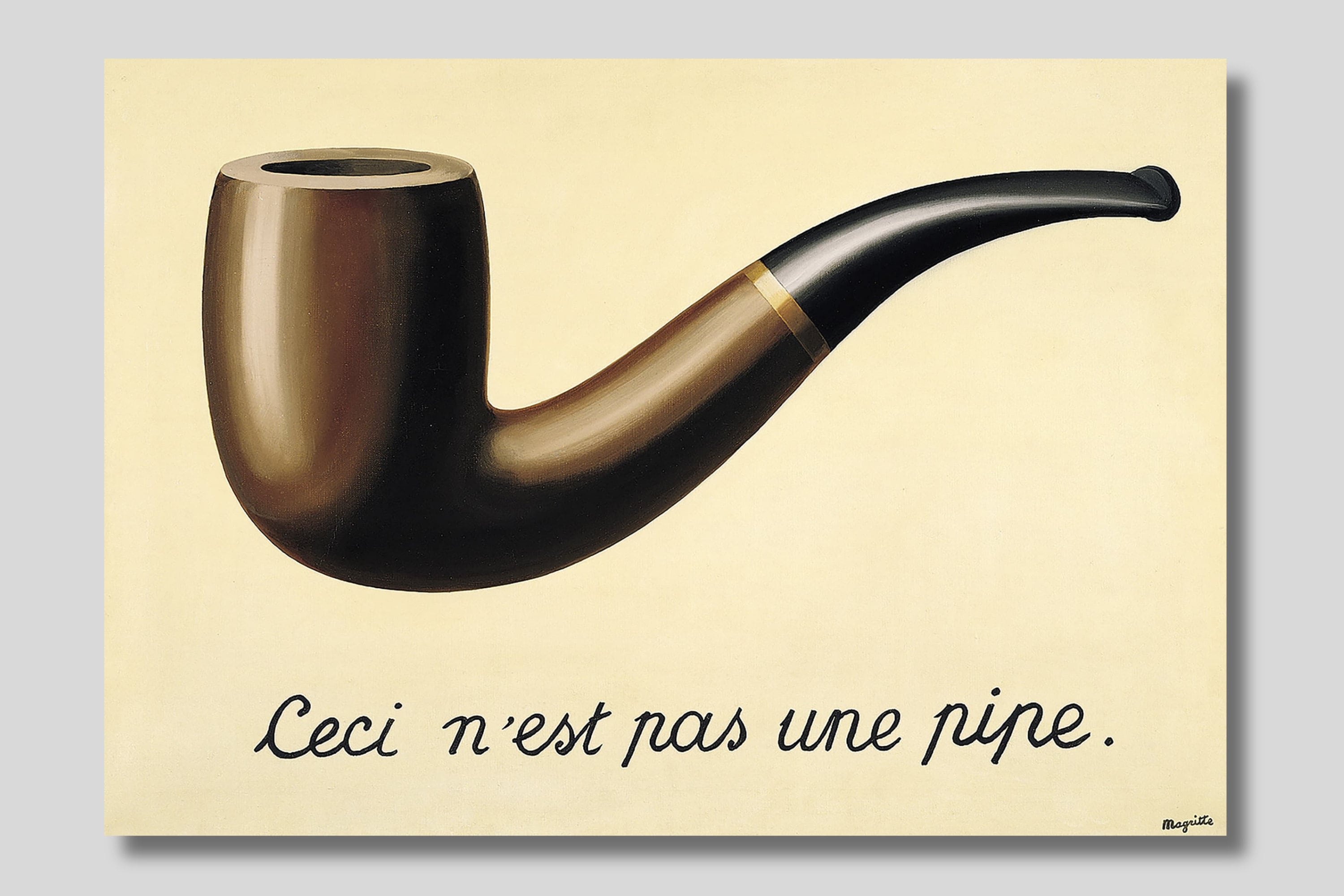 Ceci Nest Pas Une Pipe by Rene Magritte, the Treachery of Images Canvas ...