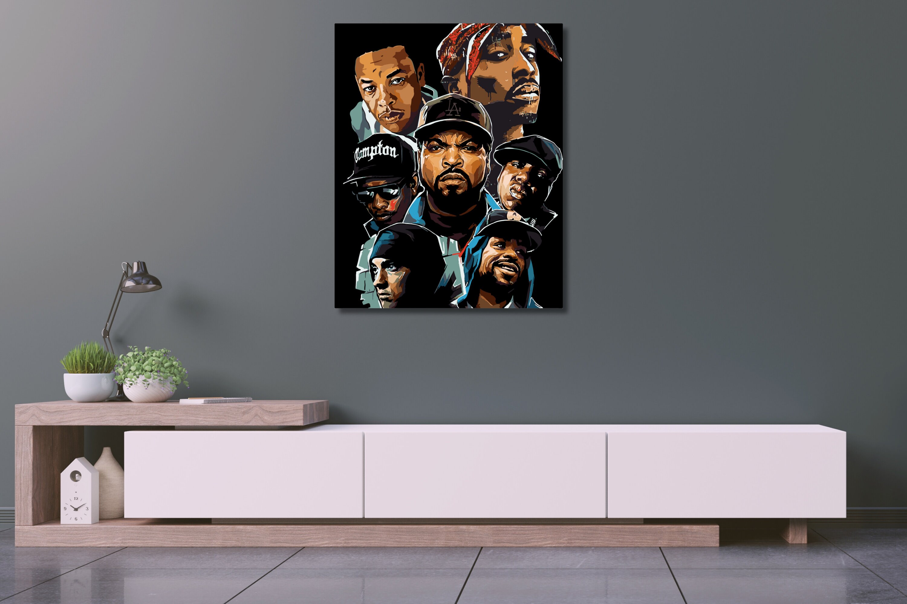 Rap Legends Poster Print, Hip Hop Rap Legends Canvas, American Rappers ...