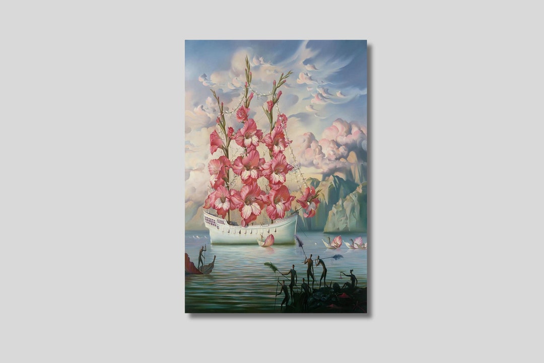 Arrival of Flower Ship by Vladimir Kush, Vladimir Kush Canvas Wall Art ...