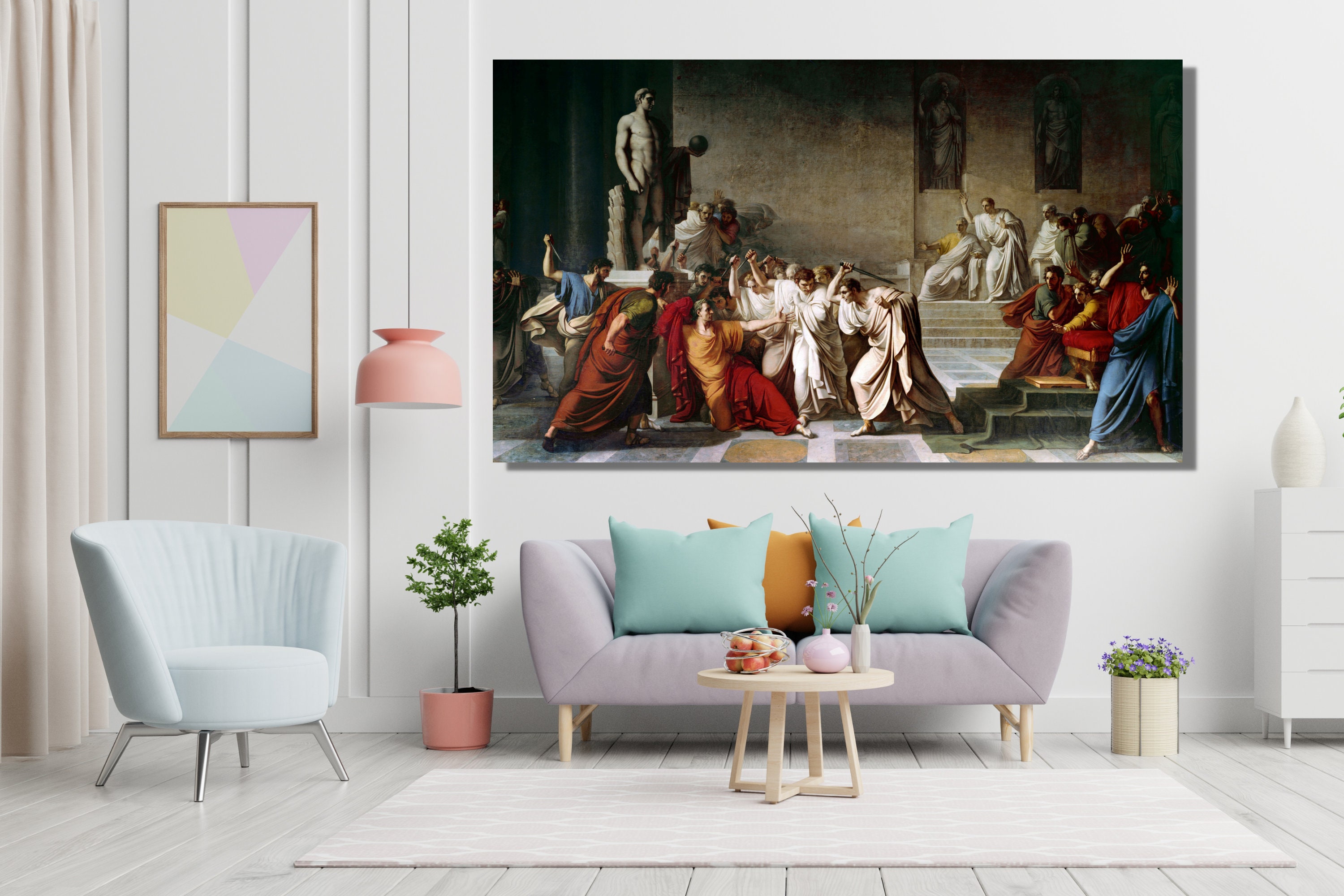 The Death of Caesar by Vincenzo Camuccini Canvas Wall Art, Julius ...