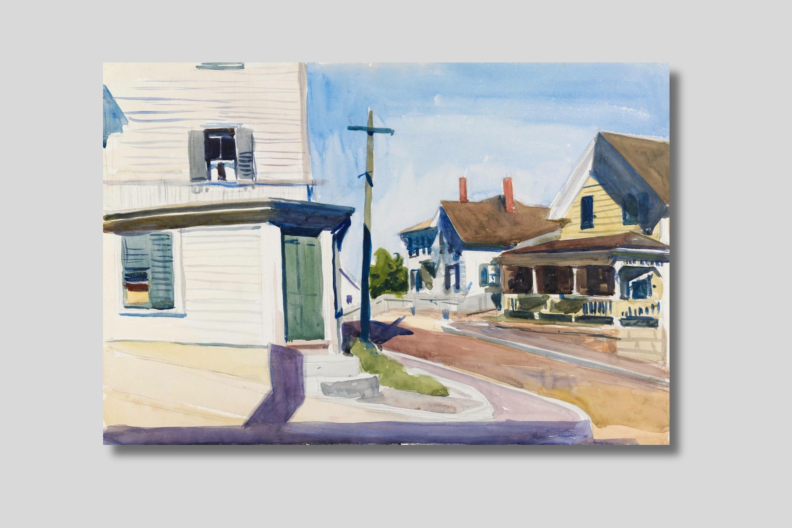 Edward Hopper Street Corner Canvas Art Print: American Realism - Etsy