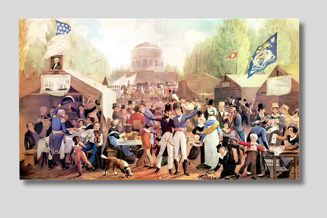 4th of July Canvas Wall Art, Independence Day Prints, July Fourth ...