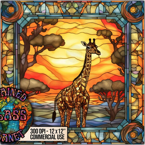 Stained Glass Giraffe - Etsy