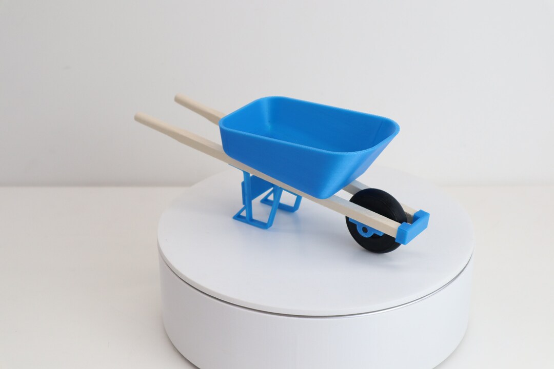 Tiny Wheelbarrow (1/12 Scale) Miniature for Decoration, Christmas Ornament, Etc! - Etsy