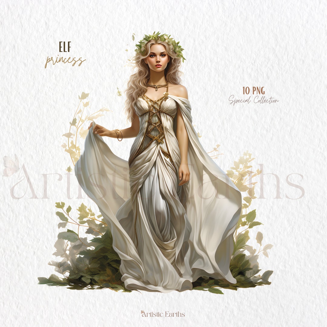Princess Elf Clipart Medieval Princess Greek Mythology Medieval Shirt ...