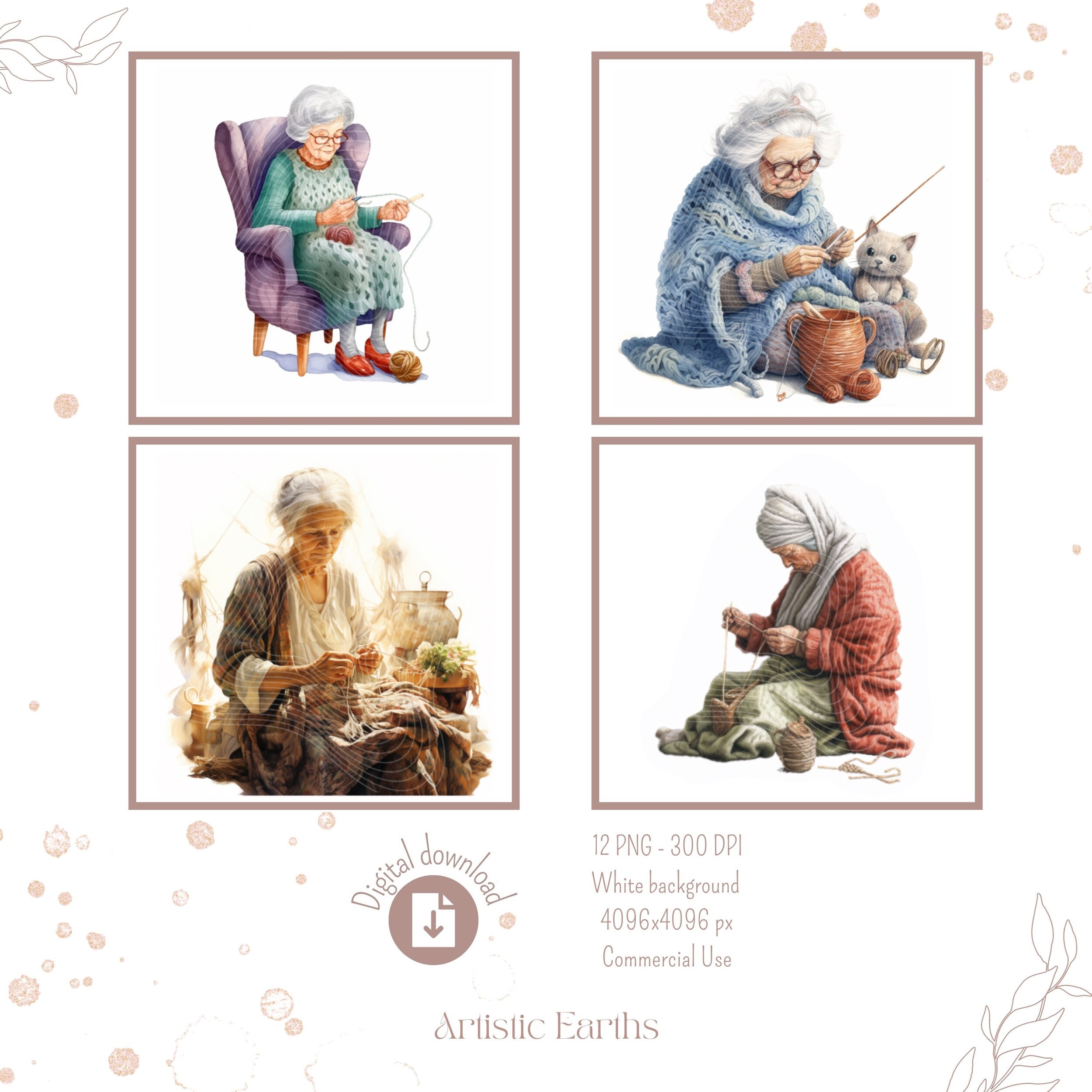 Old Weaver Woman Clipart Weavers Day Art Illustrations - Etsy UK