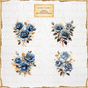 Dusty Blue Wedding Spring Clipart Flower Clipart Wedding Clipart ...
