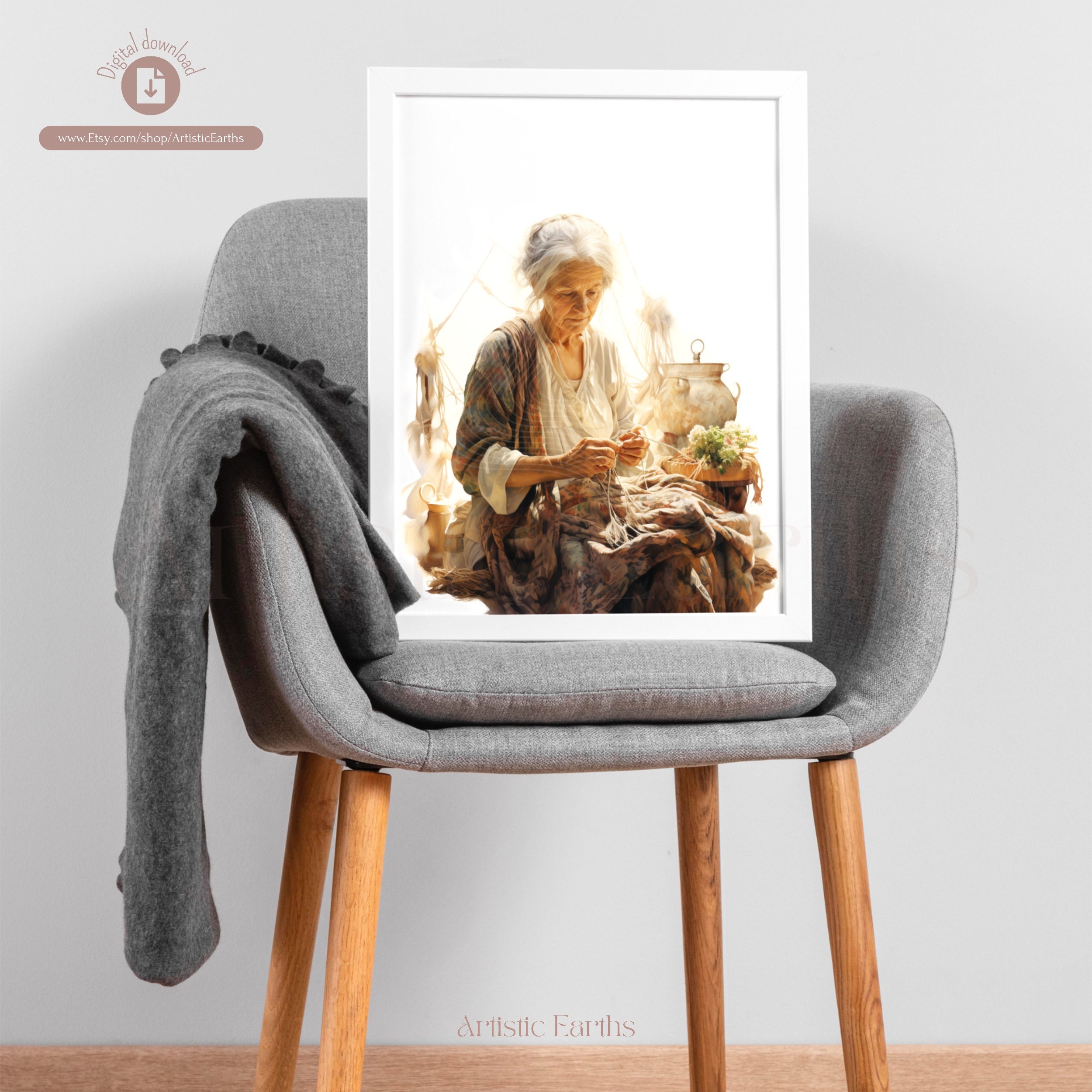 Old Weaver Woman Clipart Weavers Day Art Illustrations - Etsy UK