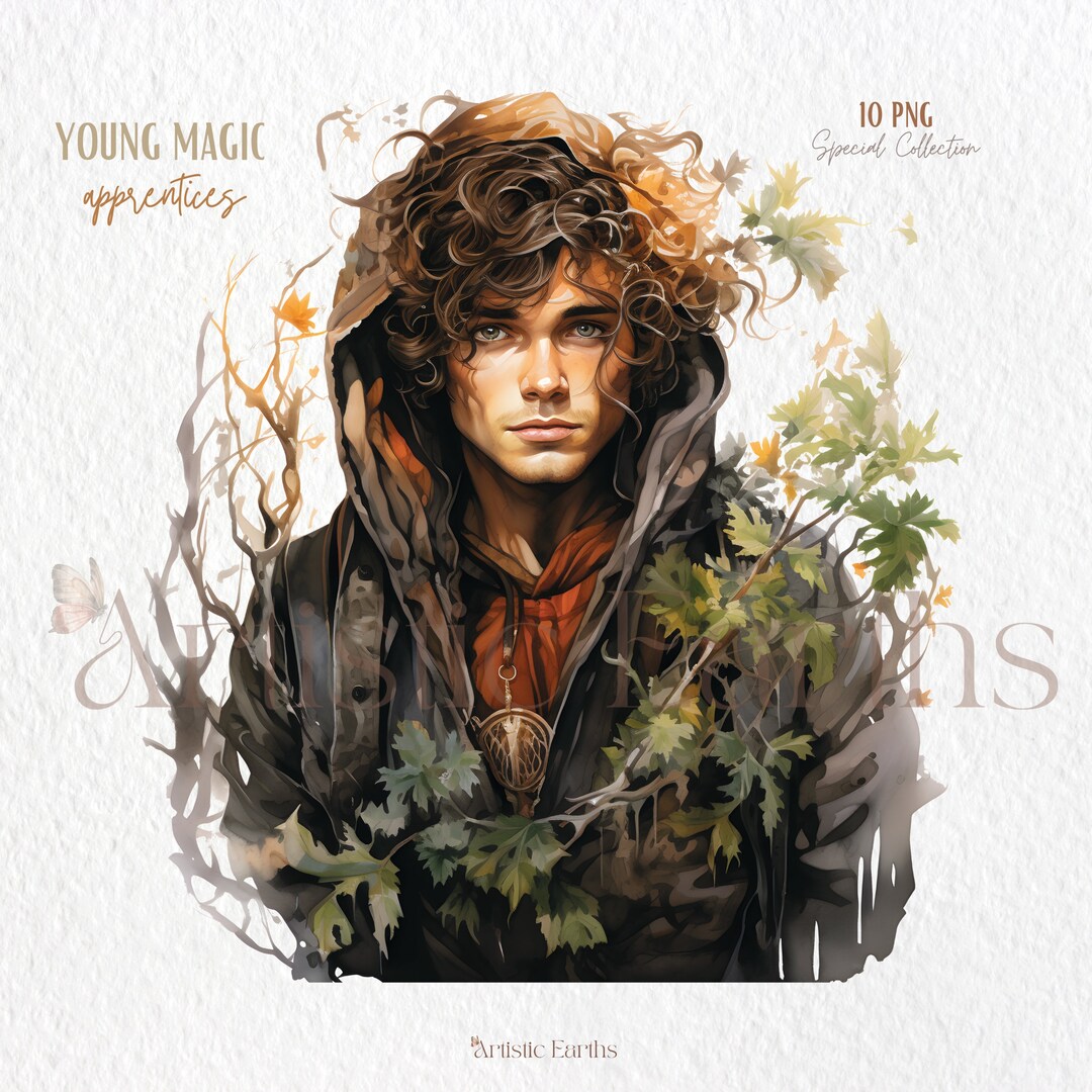 Celtic Wizard Occult Art Watercolor Magician Art Wizard Art Print ...