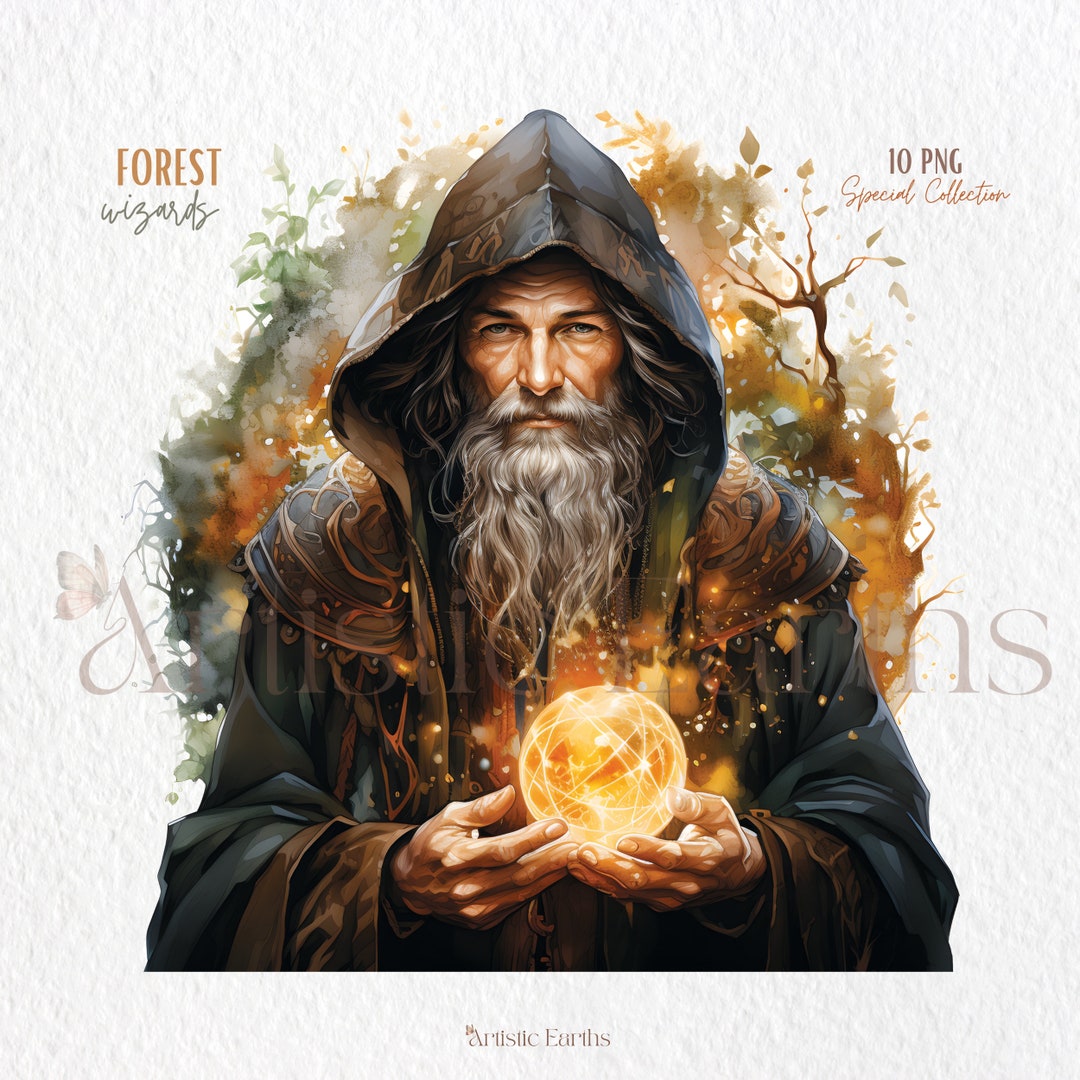 Magic Wizard Png Dark Academia Prints Digital Grimoire Tarot Journal ...