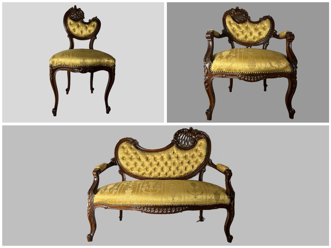 7-piece Victorian Style Parlor Set - Etsy