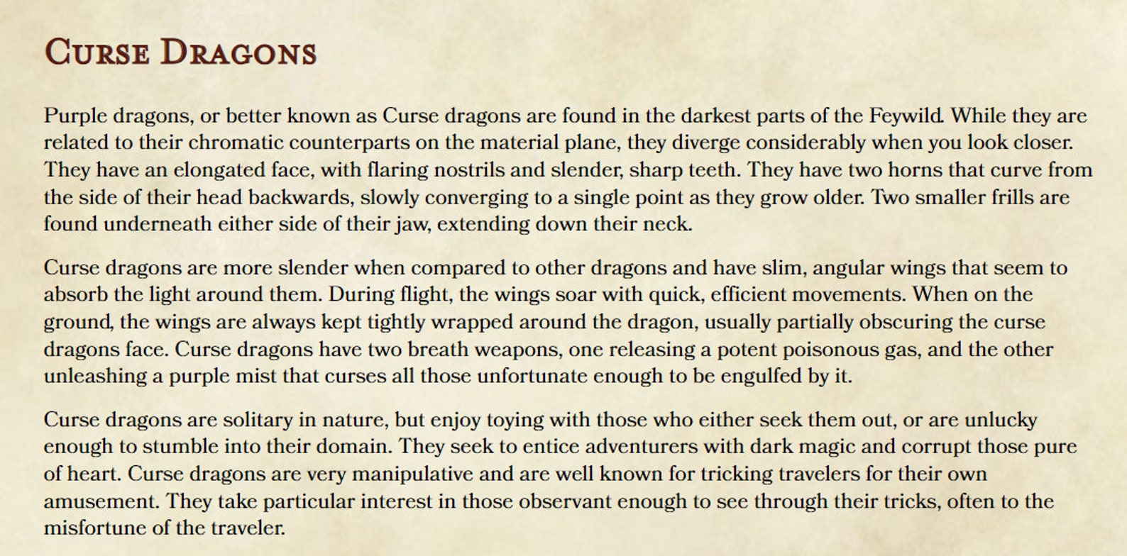 5e Bestiary: Feywild Expanded TTRPG Supplement - Etsy