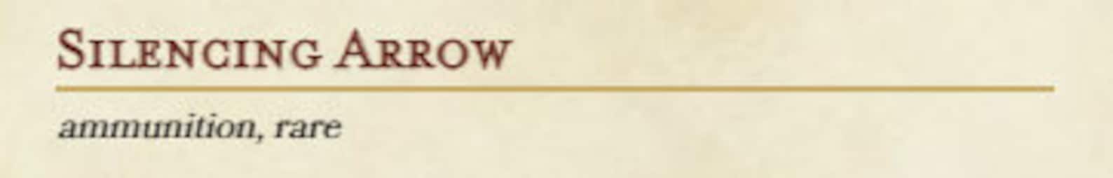 5e Magic Items: Magical Arrows - Etsy