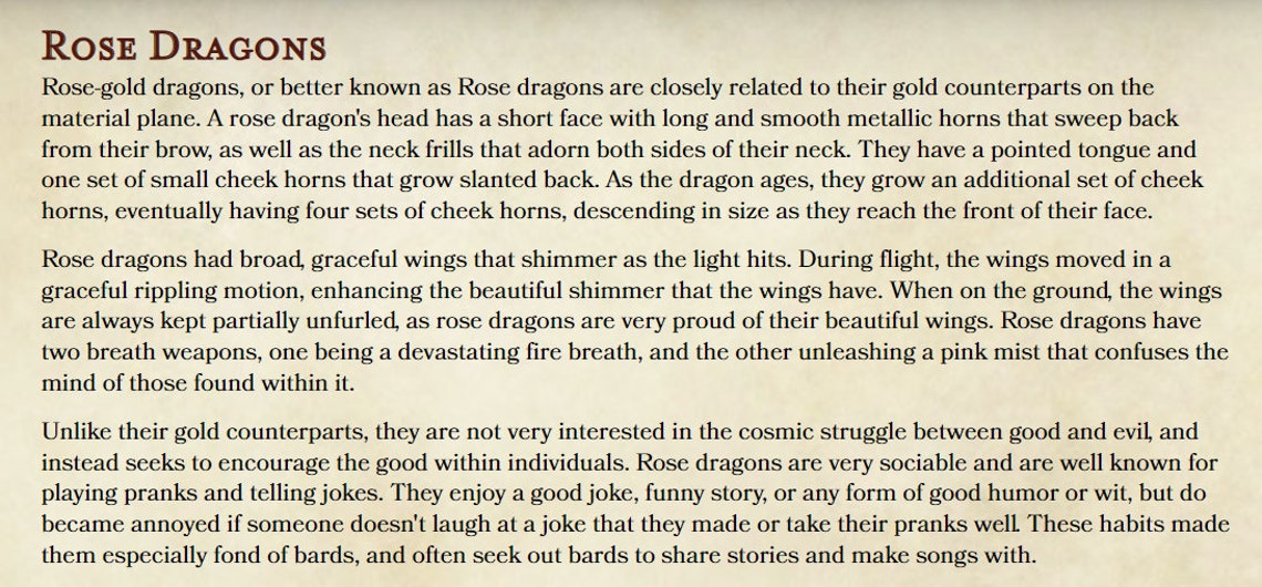 5e Bestiary: Feywild Expanded TTRPG Supplement - Etsy