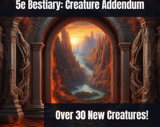 5e Bestiary: Feywild Expanded TTRPG Supplement - Etsy Canada