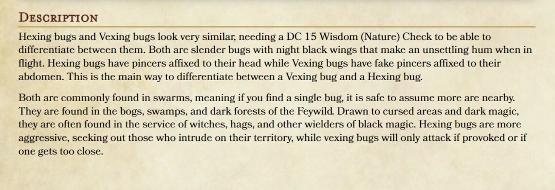 5e Bestiary: Feywild Expanded TTRPG Supplement - Etsy