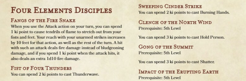 5e Monk revised - Etsy