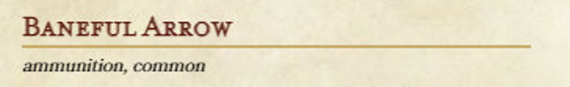 5e Magic Items: Magical Arrows - Etsy