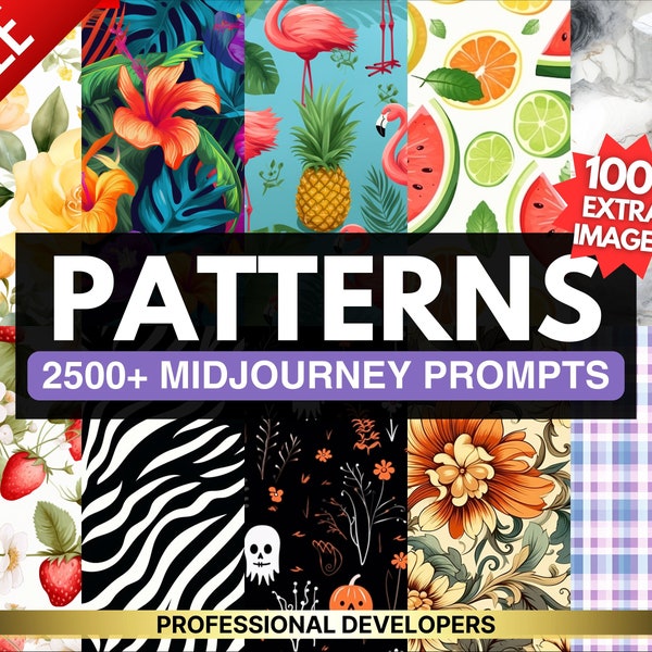 Midjourney Prompts for Seamless Patterns - Etsy
