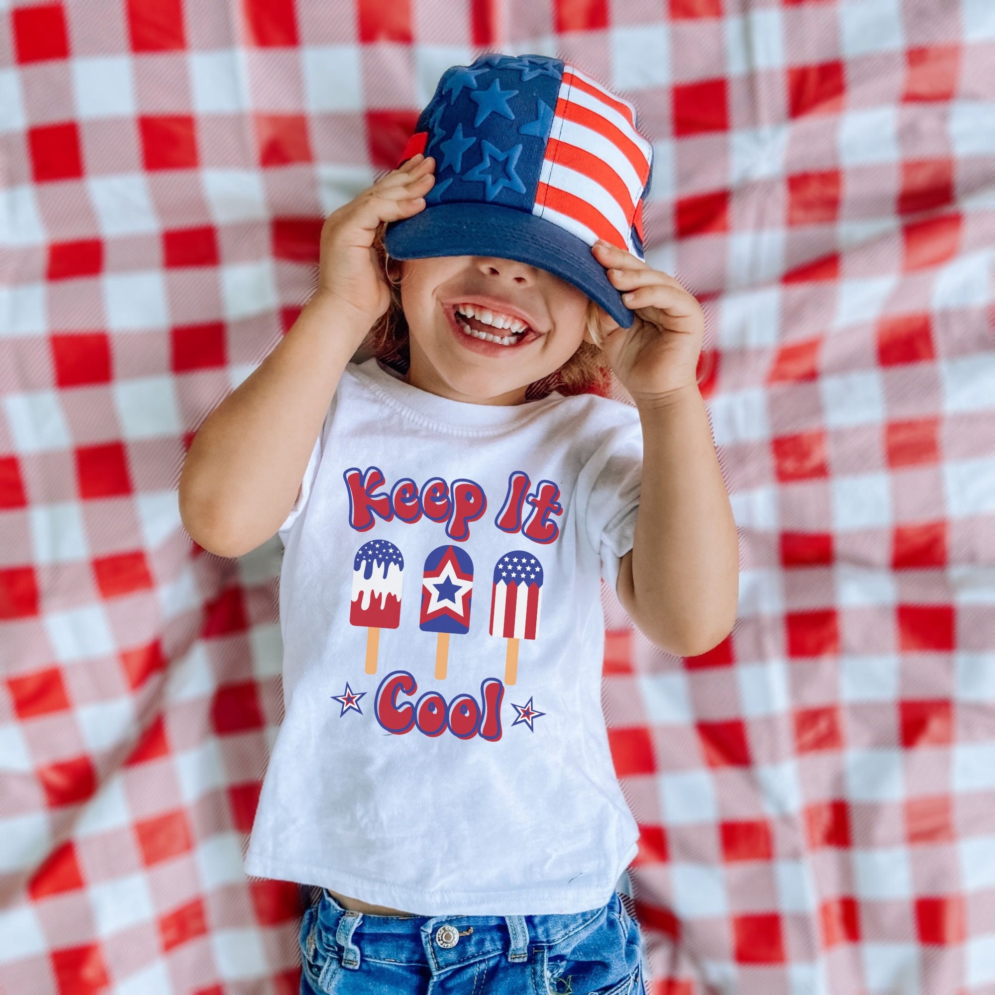 Kids Sublimation, USA Sublimation, Kids 4th of July Bundle, Smiley Face ...
