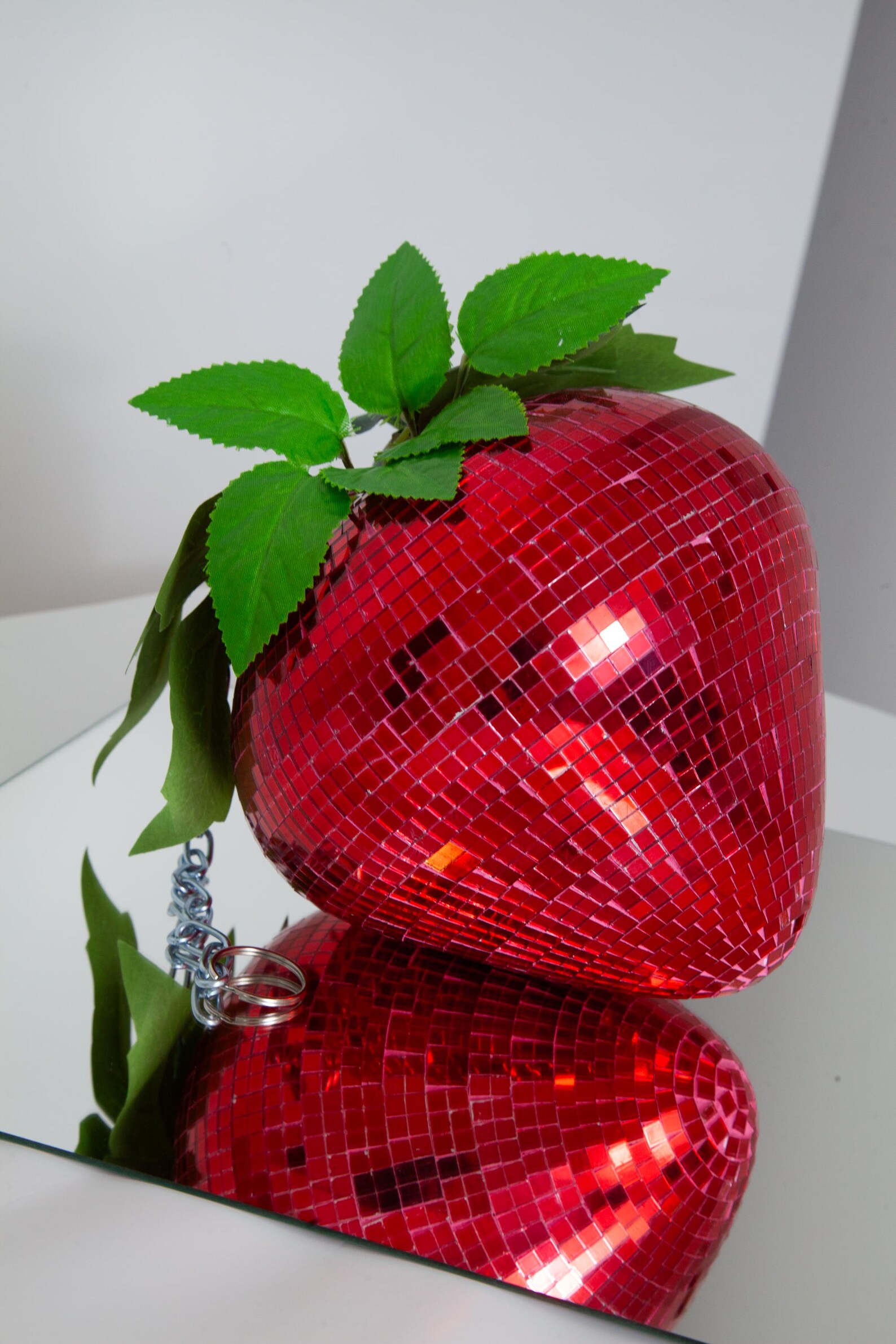 Hanging Disco Strawberry, Disco Ball, Disco Fruit, Hanging Fruit, Red ...