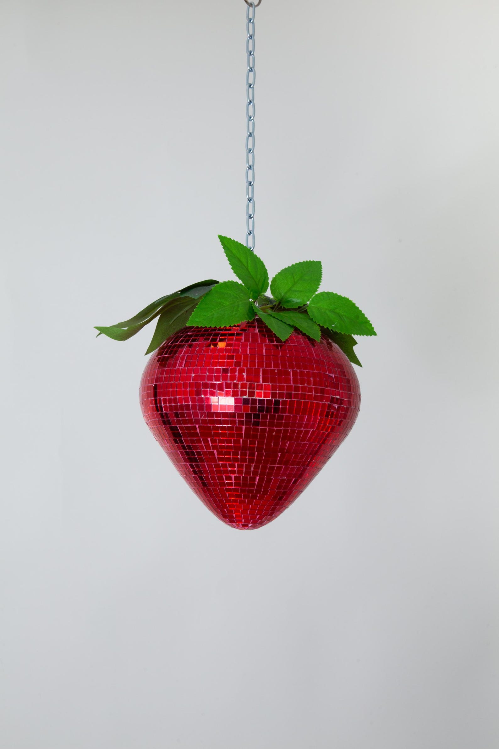 Hanging Disco Strawberry, Disco Ball, Disco Fruit, Hanging Fruit, Red ...
