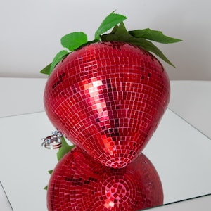 Hanging Disco Strawberry, Disco Ball, Disco Fruit, Hanging Fruit, Red ...