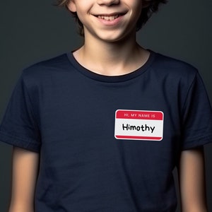 Himothy Funny T-shirt Back to School Tee for Teenage Middle High School ...