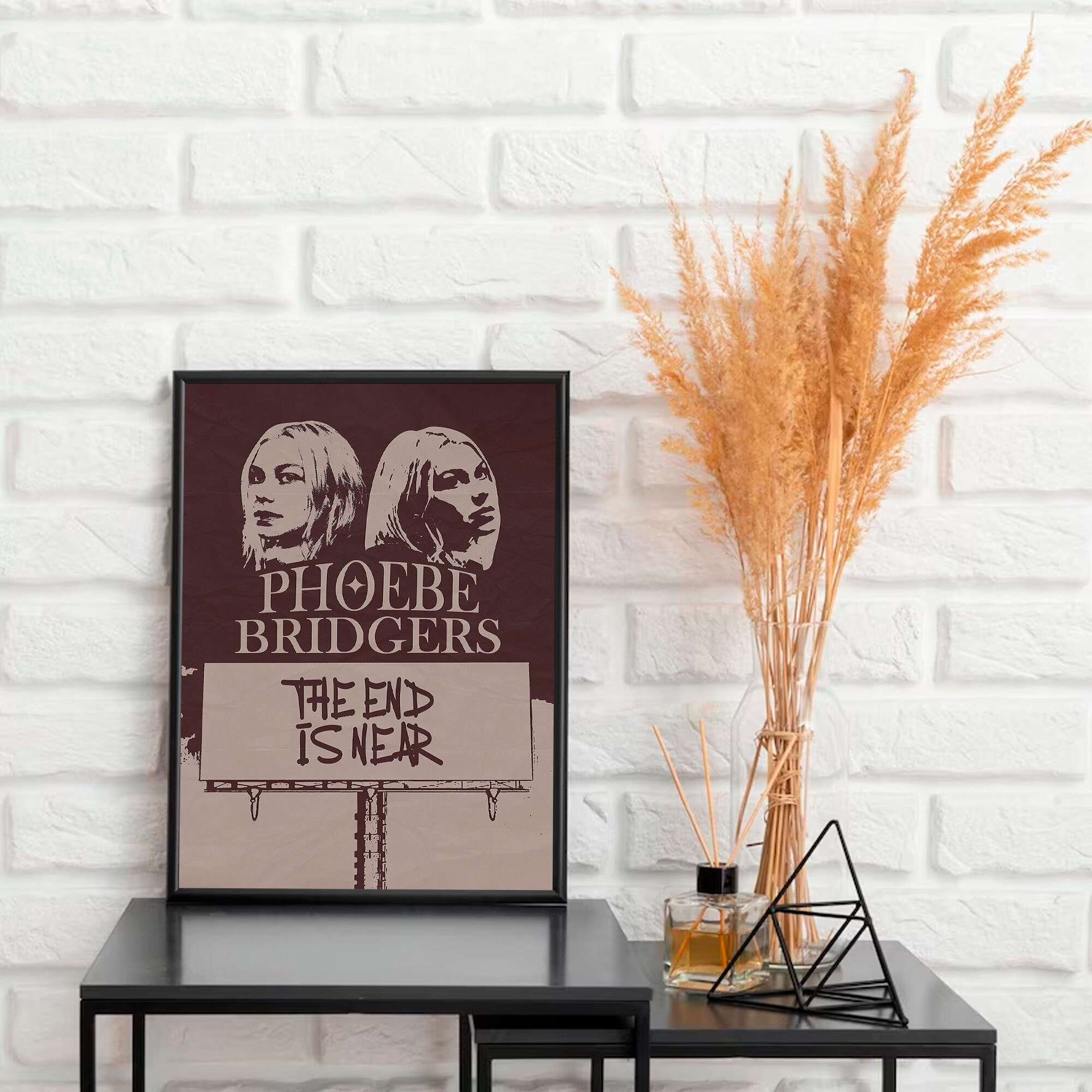 Phoebe Bridgers Poster The End is Near Cover Retro Vintage Poster sold by Fray Pierette | SKU ...